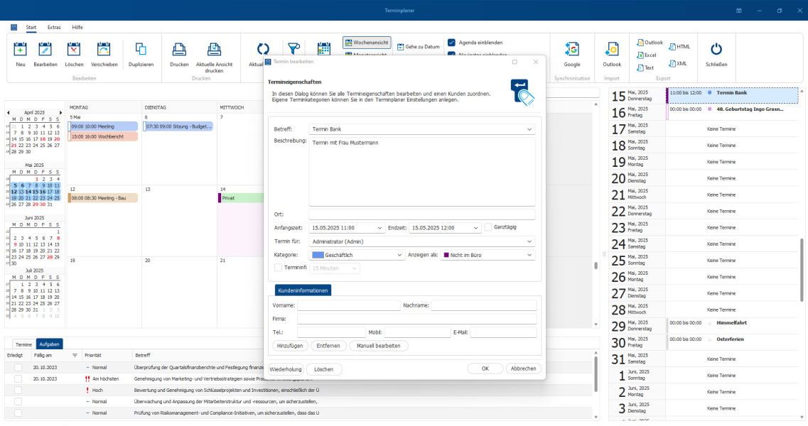 Terminplaner | Shop | Weise Software GmbH